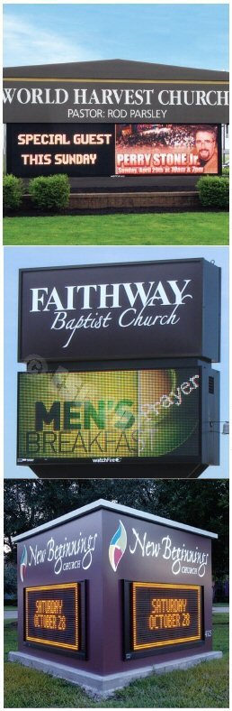 LED Signs for places of worship
